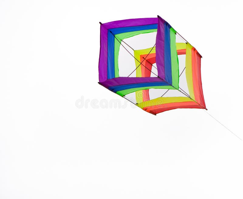 Isolated box kite stock image. Image of hold, peaceful - 8792489