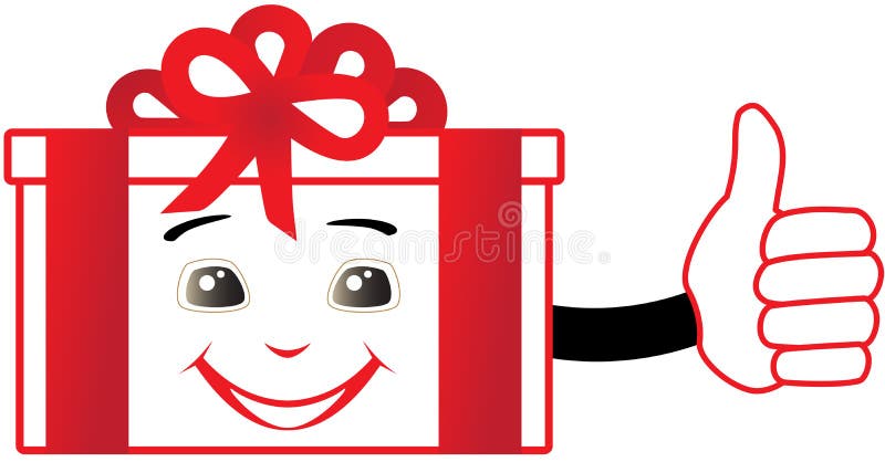 Isolated Box Showing Thumb Up Stock Vector - Illustration of care ...