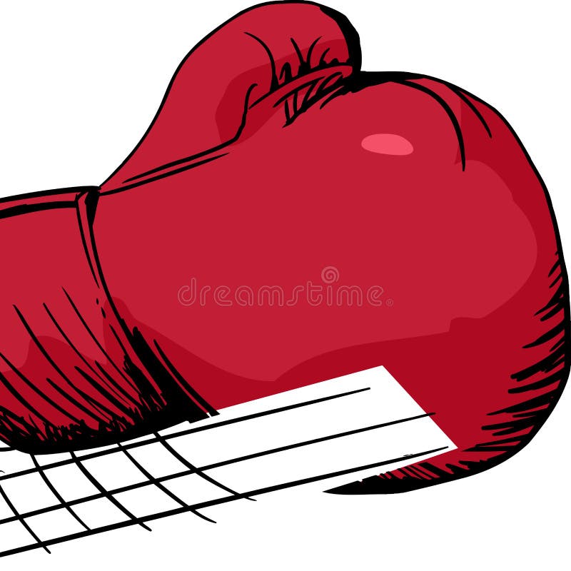 Isolated Boxing Glove Jabbing Stock Illustration - Illustration of ...