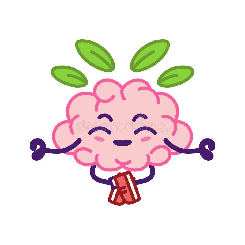 Isolated brain cartoon stock vector. Illustration of psychology - 206071267