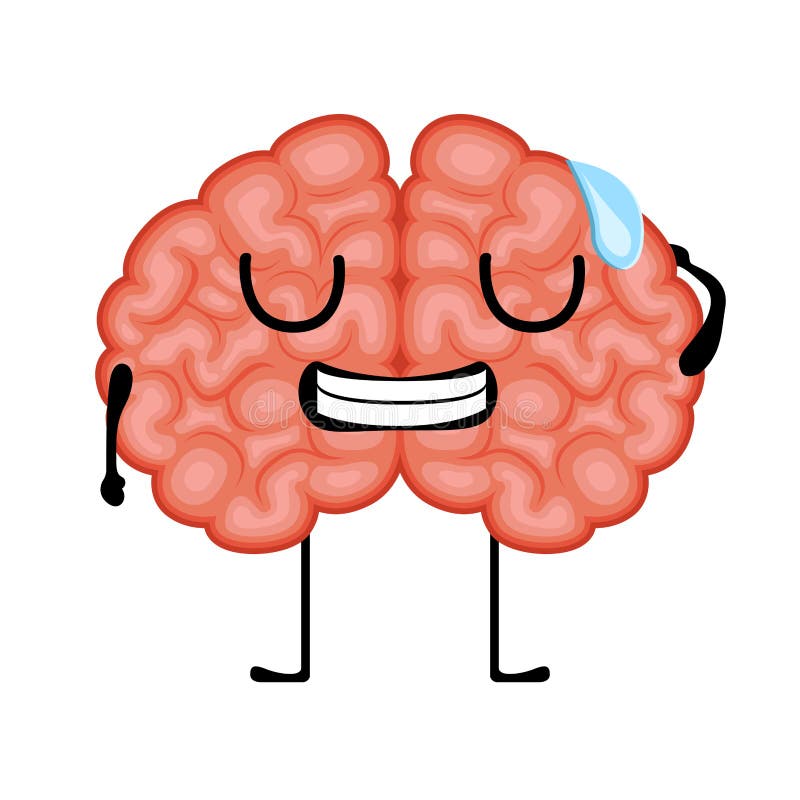 Isolated Brain Cartoon Image Stock Vector - Illustration of funny ...