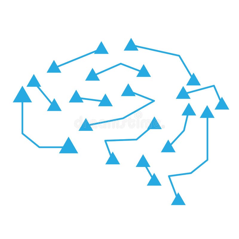 Isolated Brain Network Icon. Artificial Intelligence Stock Vector ...