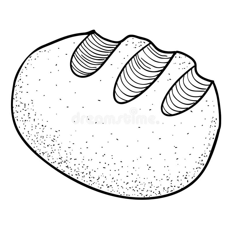 Isolated bread sketch stock illustration. Illustration of classic ...
