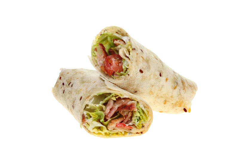 Isolated bread wraps stock image. Image of white, bread - 21509821