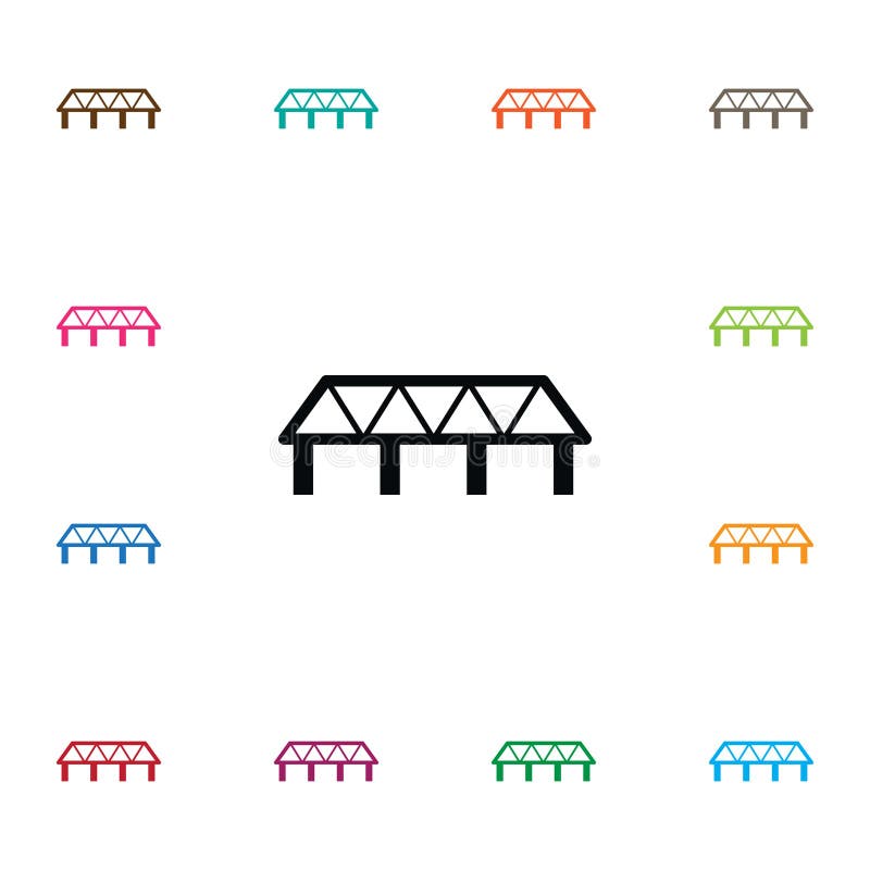 Isolated Bridge Icon. Monument Vector Element Can Be Used for Bridge ...