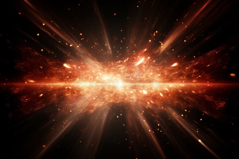 Isolated Bright Flash of Light with Sun Rays and Lens Flare on a White ...