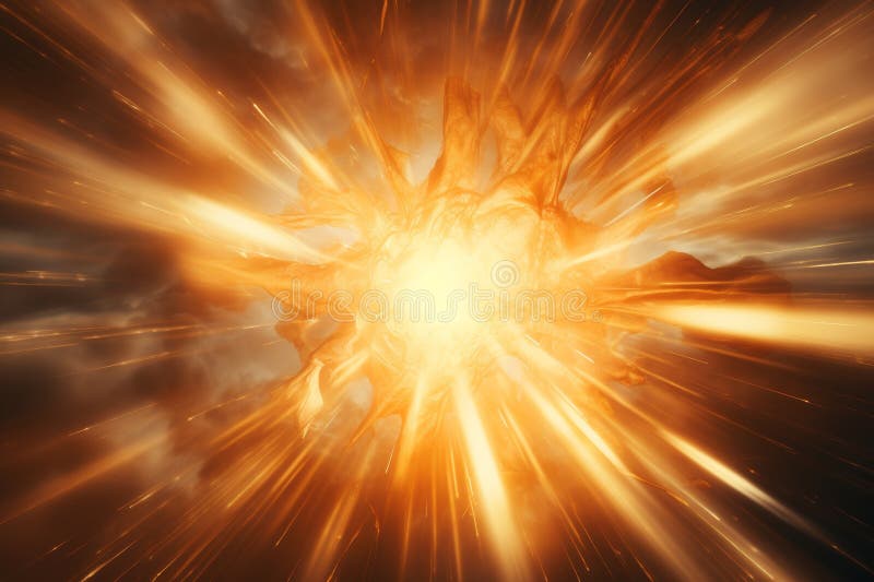 Isolated Bright Flash of Light with Sun Rays and Lens Flare on a White ...