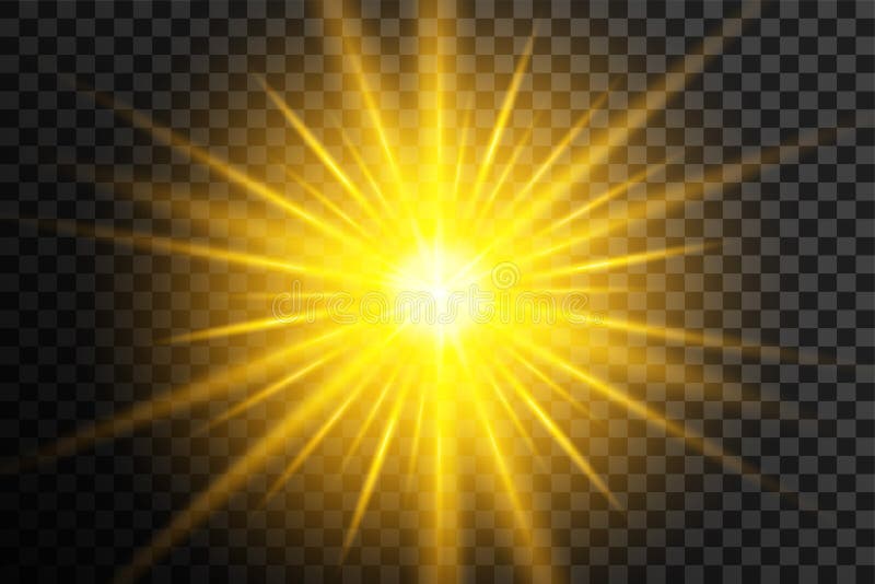 Isolated Bright and Glowing Light Flare Background Design Stock Vector ...