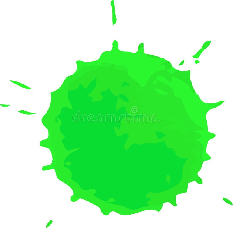 Isolated Bright Green Watercolor Splatt, Holiday Design Element. Stock ...