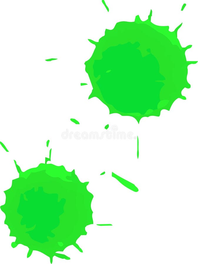 Isolated Bright Green Watercolor Splatt, Holiday Design Element. Stock ...