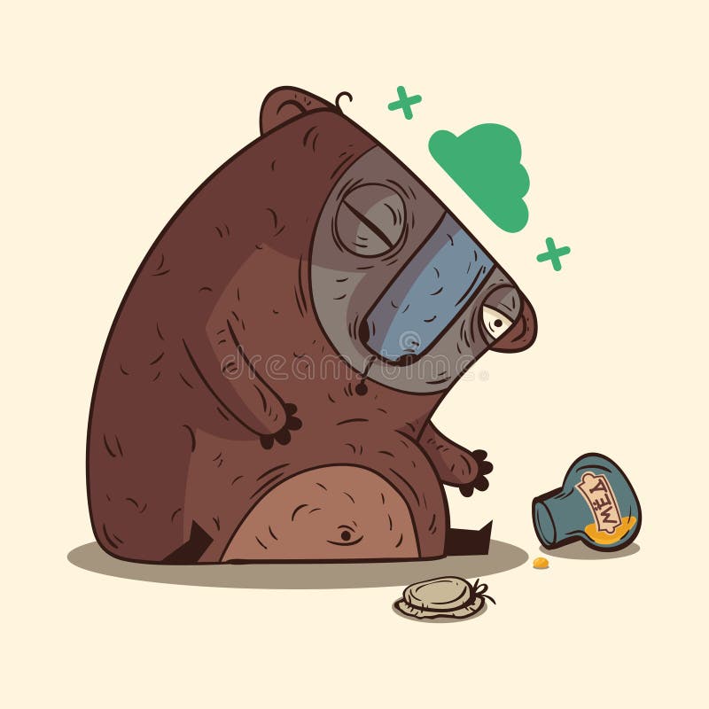 Drunk Bear Stock Illustrations – 173 Drunk Bear Stock Illustrations ...