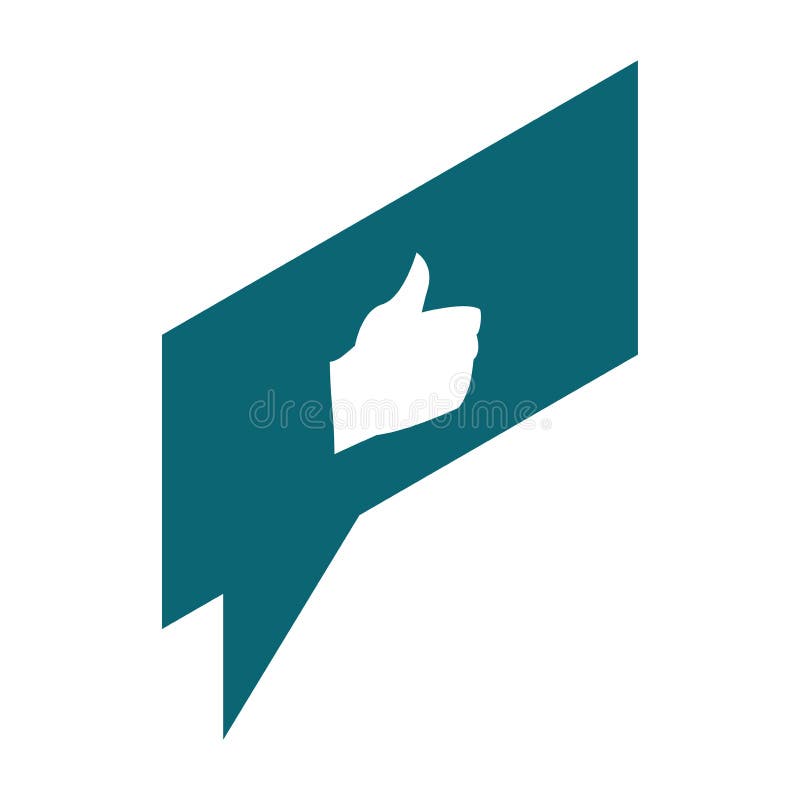 Isolated Bubble Chat with Like Interaction Vector Stock Vector ...