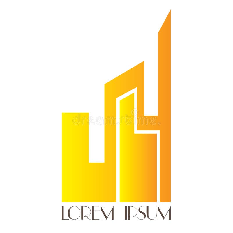 Isolated building logo stock vector. Illustration of graphic - 84142123