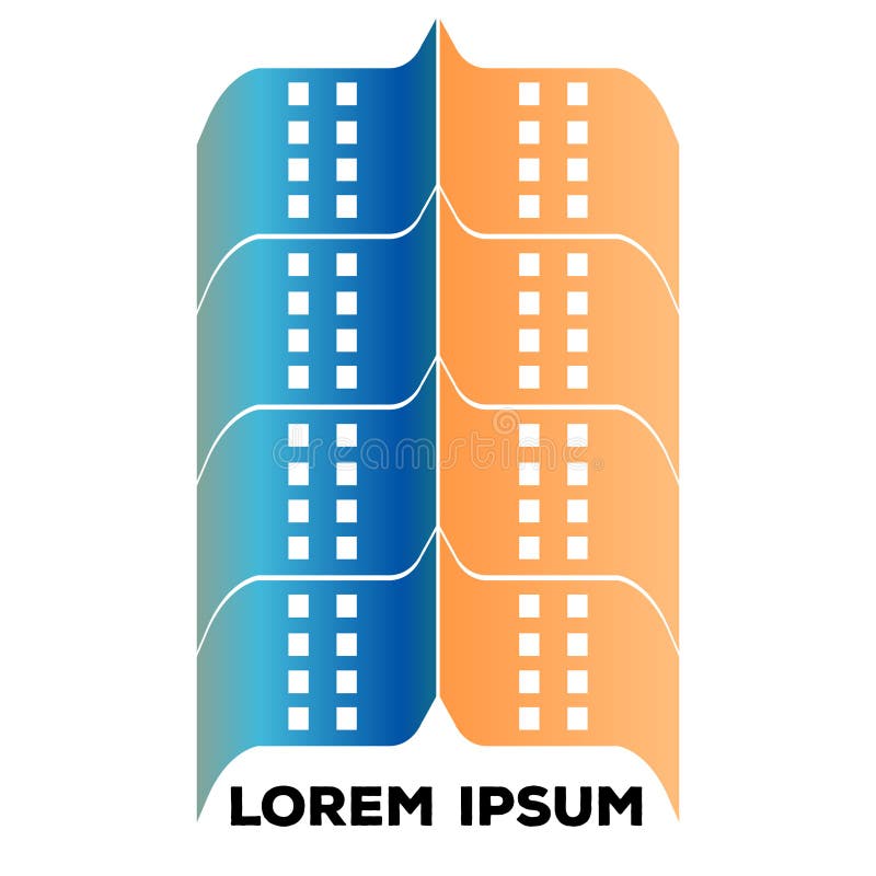 Isolated building logo stock vector. Illustration of design - 88789015