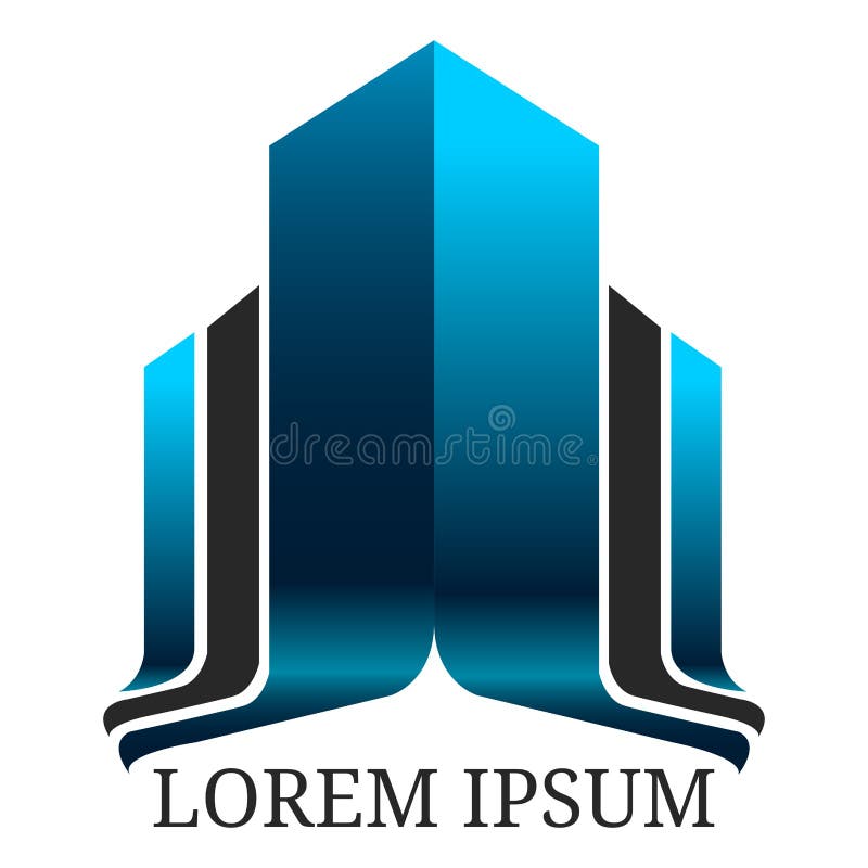 Isolated building logo stock illustration. Illustration of isolated ...