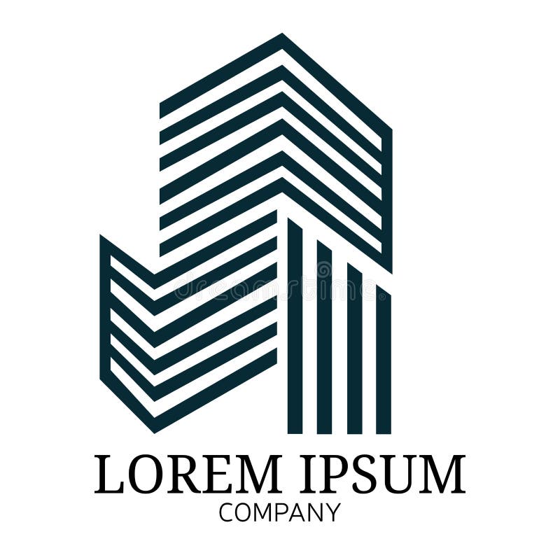 Isolated building logo stock illustration. Illustration of shape - 88789066