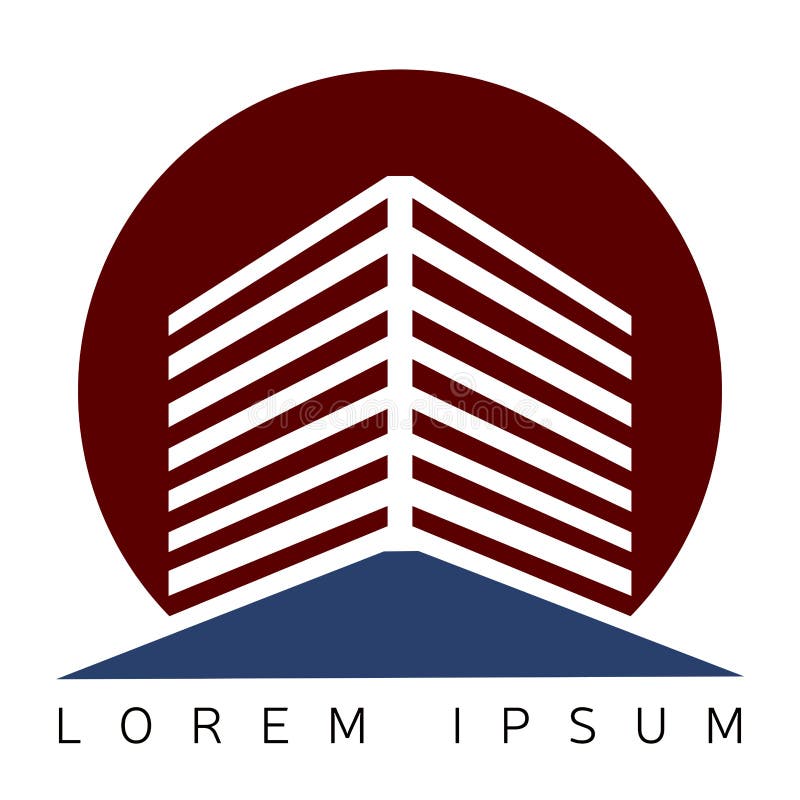 Isolated building logo stock illustration. Illustration of shape - 88789098