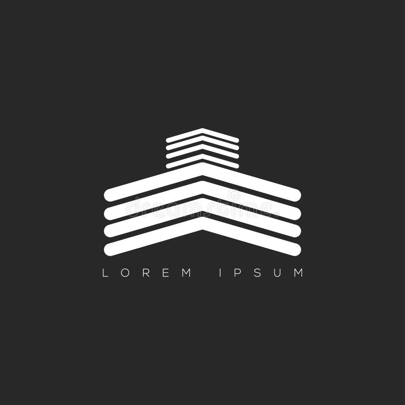 Isolated building logo stock illustration. Illustration of object ...