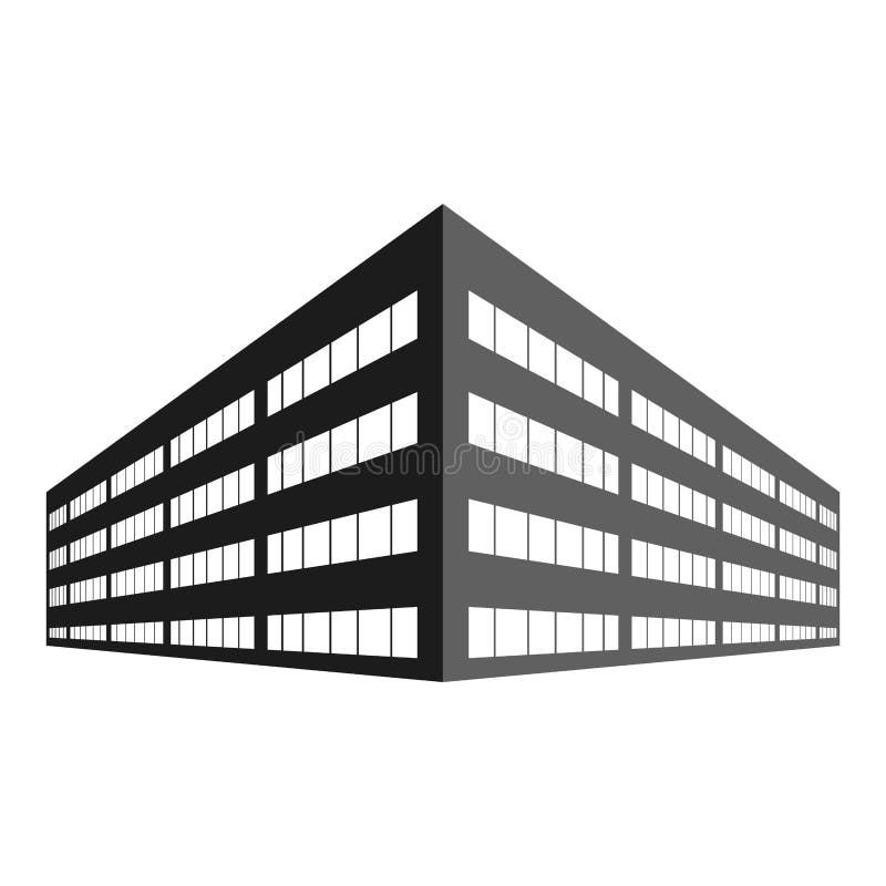 Isolated Building Silhouette Stock Vector - Illustration of shape ...