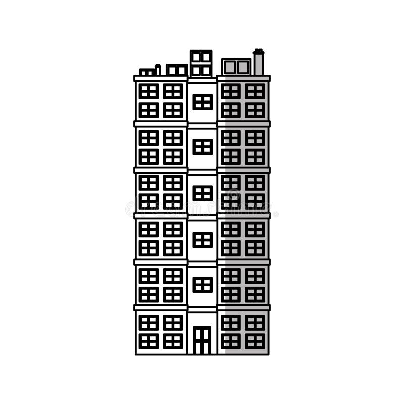 Isolated Building Tower Design Stock Vector - Illustration of modern ...