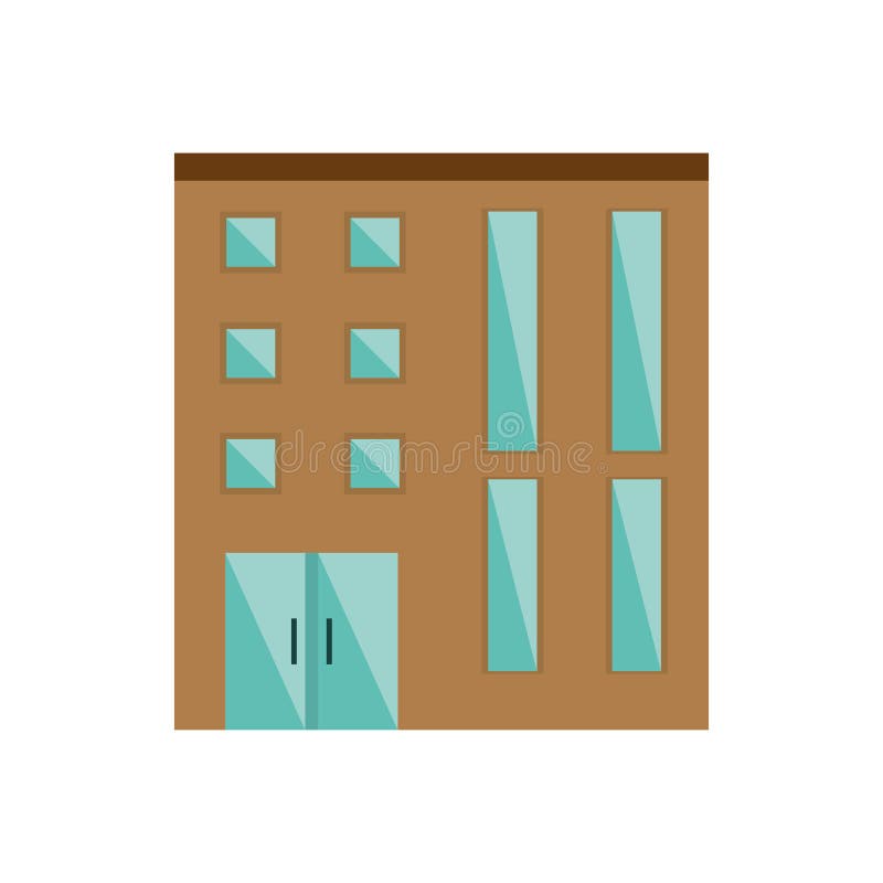 Isolated Building with Windows Design Stock Illustration - Illustration ...