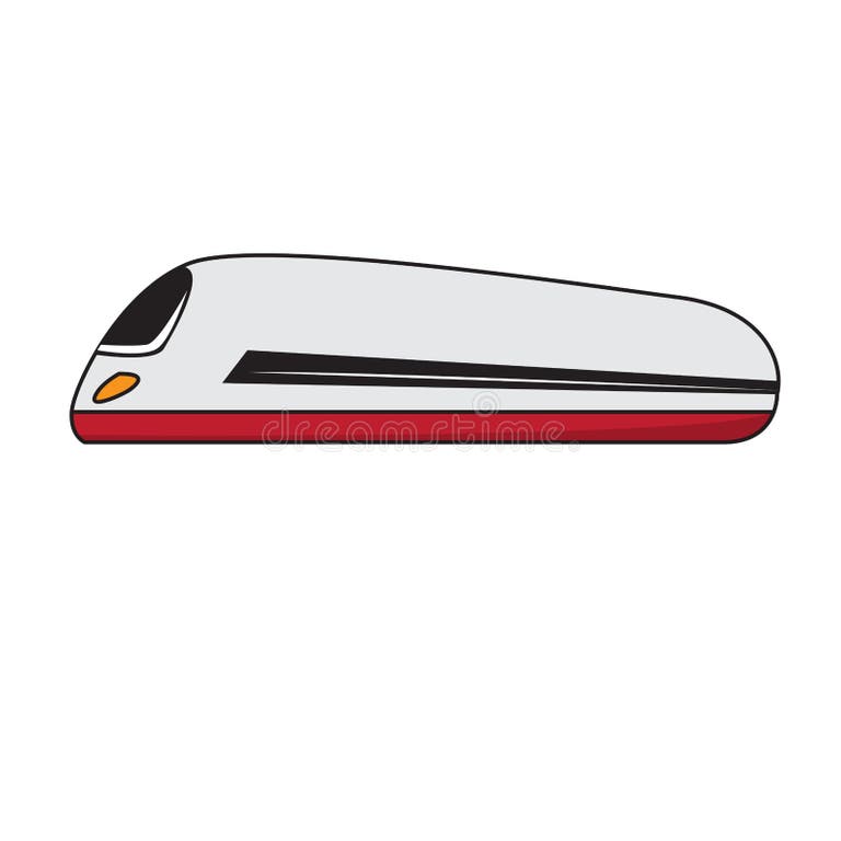 Isolated Bullet Train Cartoon Stock Vector - Illustration of cartoon ...