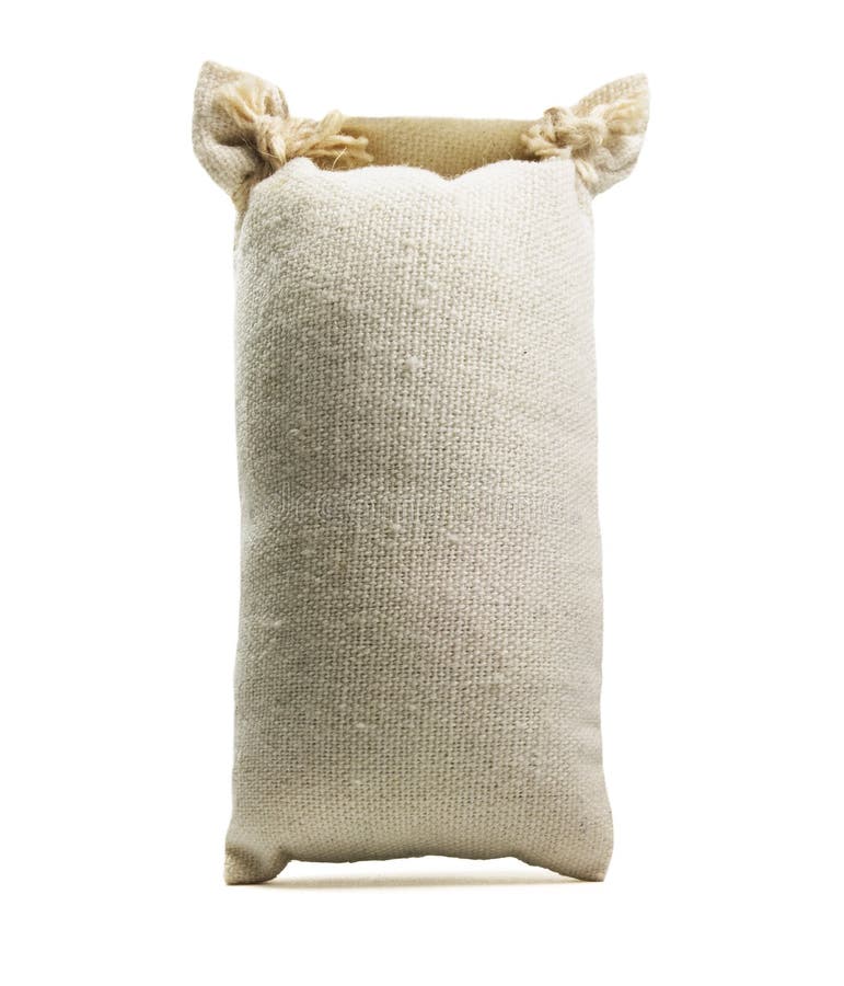 Full burlap sack isolated stock photo. Image of isolated - 22992480