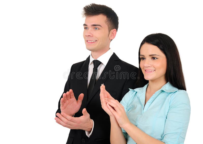 Isolated business couple stock image. Image of couple - 55909531