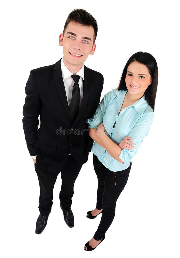 Isolated business couple stock image. Image of adult - 55909183