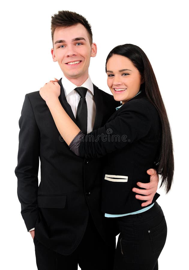Isolated business couple stock photo. Image of executive - 55984554