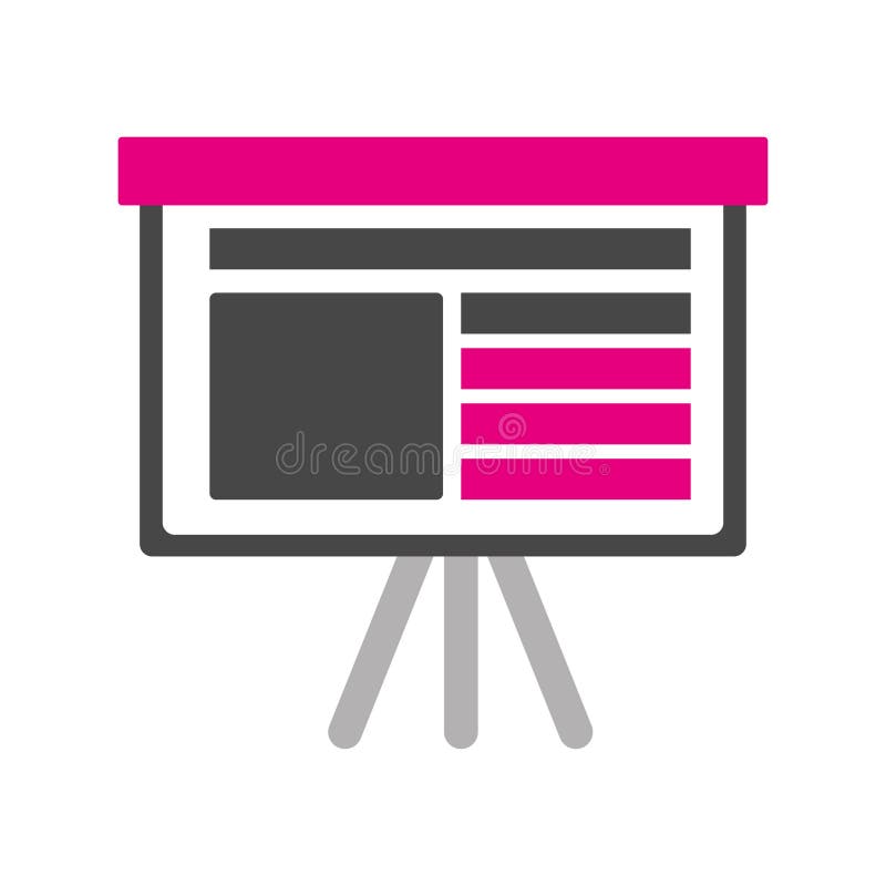 Isolated Business Dashboard with Data Icon Vector Stock Vector ...