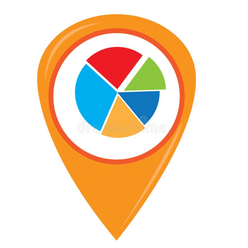 Isolated business data pie stock vector. Illustration of education ...