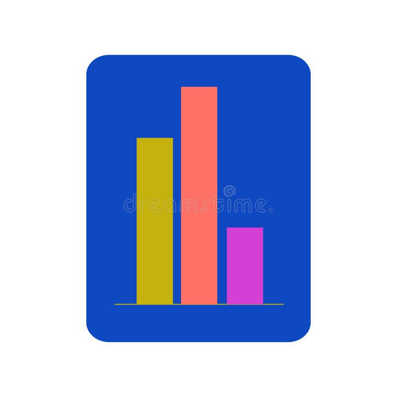 Isolated Business Graph on a White Background Stock Vector ...