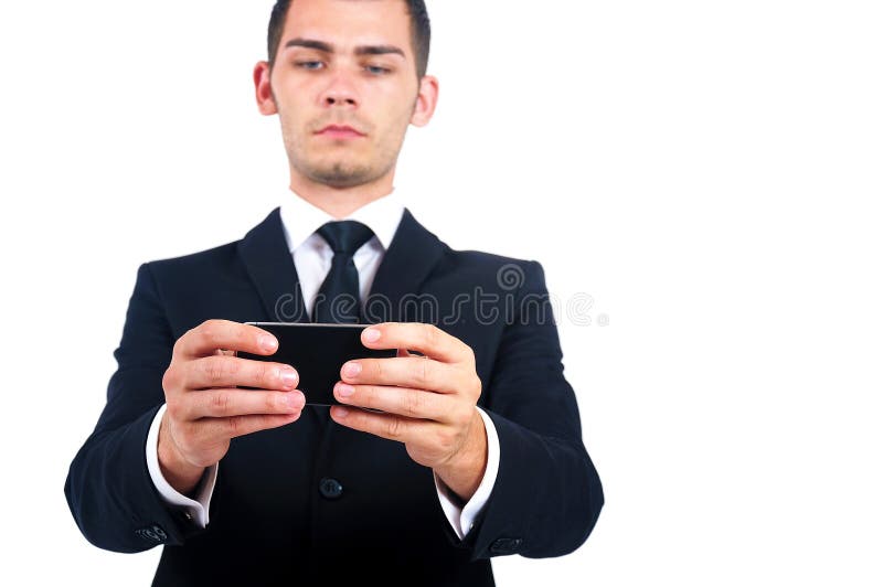 Isolated business man stock image. Image of corporate - 26669417