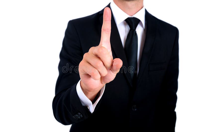 Isolated business man stock image. Image of hand, company - 26669449