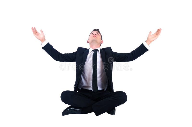 Isolated business man stock image. Image of belief, believe - 26669489