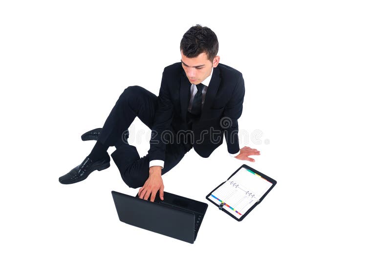 Isolated business man stock photo. Image of businessman - 26669594