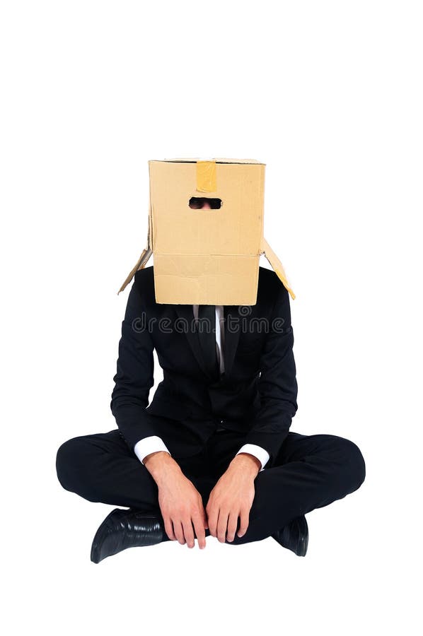 Isolated business man stock photo. Image of incognito - 26669614