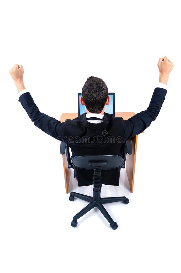 Man Sitting Office Chair Screaming Stock Photos - Free & Royalty-Free ...