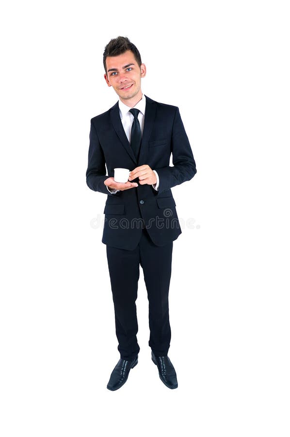 Business man isolated stock photo. Image of male, pensive - 42526450