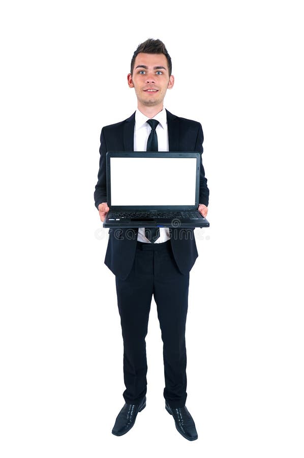 Isolated business man stock photo. Image of enjoy, copyspace - 42527480