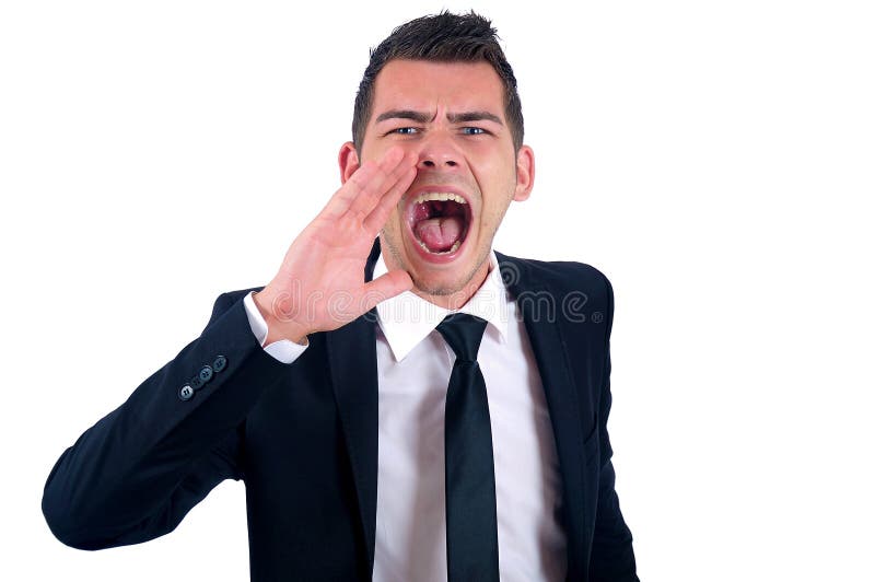 Isolated business man stock image. Image of people, fear - 42529679