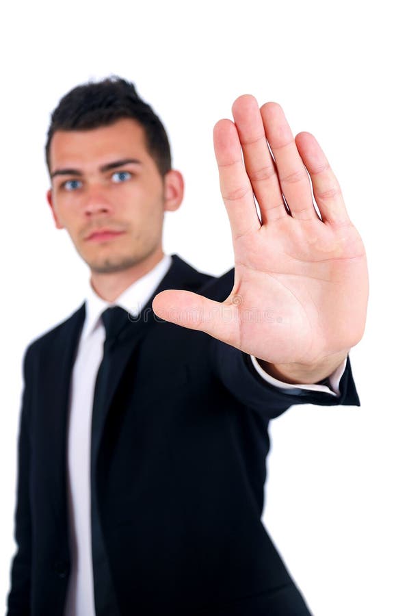 Isolated business man stock photo. Image of office, company - 42529616