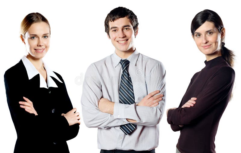 Isolated business team stock image. Image of group, attitudes - 1973593