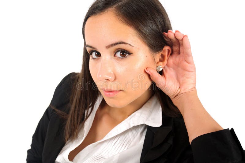 Isolated business woman stock photo. Image of happiness - 26994196