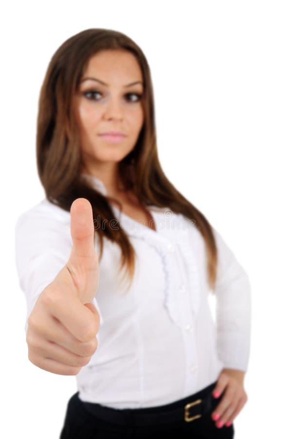 Isolated business woman stock image. Image of female - 55909361