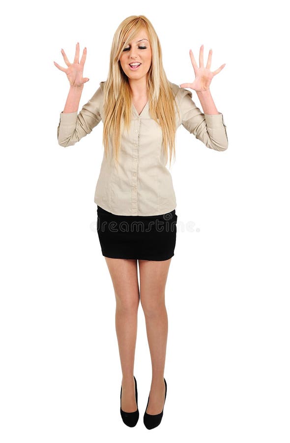 Full Body Isolated Frustrated Business Woman Stock Photos - Free ...