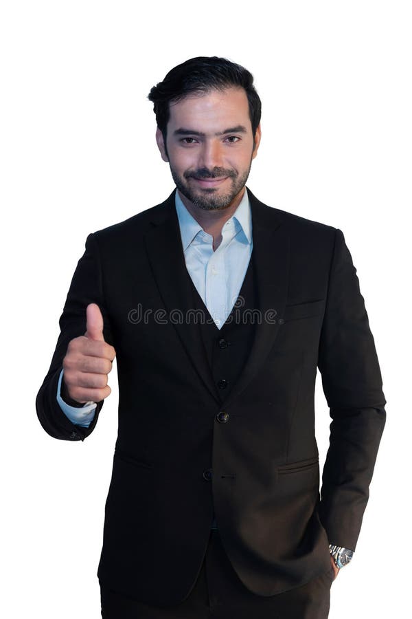 Businessman with Thumb Up Gesture Stock Image - Image of executive ...