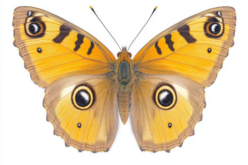 Isolated Butterfly, Viewed from the Side, on a Transparent Base Stock ...