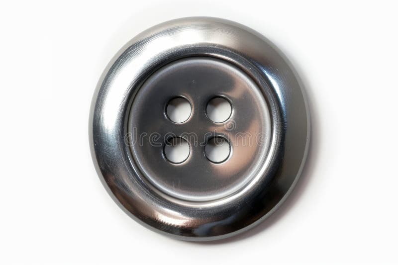 Isolated Button on White Background Stock Illustration - Illustration ...